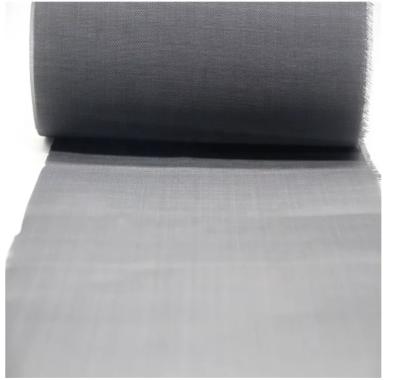 China Twill Weave Pure Titanium Wire Mesh 100 200 Mesh Black for sale