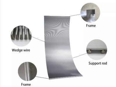China Sewage Treatment Customized Sieve Bend Screen 304 Stainless Steel Wedge Wire for sale