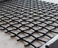 China Black Woven Vibrating Screen Stainless Crimped Wire Mesh High Temperature Resistance for sale