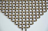 China Crimped 2 Inch Woven Wire Mesh Panel For Cabinet Insert for sale