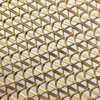 China Crimped 2 Inch Woven Wire Mesh Panel For Cabinet Insert for sale