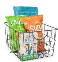 China Customized 304 Stainless Steel Wire Mesh Storage Baskets For Kitchen And Bathroom for sale