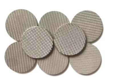 China 20 100 Micron Wire Mesh Filter Disc Multi Layer for sale