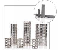 China 2mm 3 5 6 8mm Perforated Filter Tube Round Hole 304 316 Stainless Steel Metal for sale