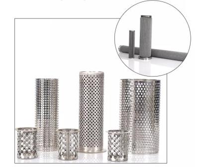 China 2mm 3 5 6 8mm Perforated Filter Tube Round Hole 304 316 Stainless Steel Metal for sale
