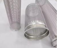 China 10 Micron 304 Stainless Steel Filter Tube Perforated Metal Cylinder for sale