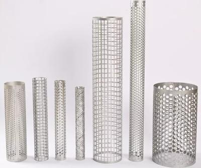 China 30mm 50mm Round 304 Stainless Steel Filter Mesh Perforated Metal Tube for sale