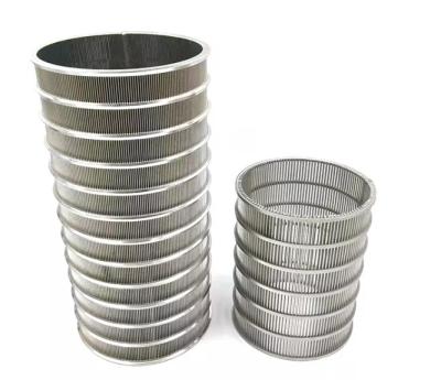 China Stainless Slotted Wedge Wire Filter Mesh Water Well Screen Filter Tube for sale