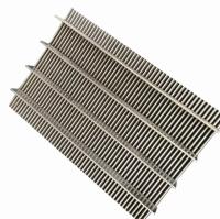 China 0.7mm 0.75mm Stainless Steel Flat Wedge Wire Mash Tun Mesh Screen Filter Panels For Beer for sale