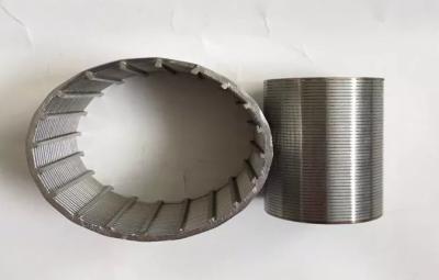 China 50 Micron Stainless Steel Wedge Wire Filter Element For Mechanically Cleaned Filter for sale