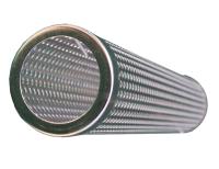 China Silver 10 Inch 85% Plicate Wire Mesh Water Filter , Perforated Metal Cylinder for sale