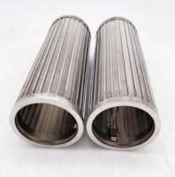 China High Precision Cylinder SS316L 0.4mm Slot Wedge Wire Filter Basket for sale