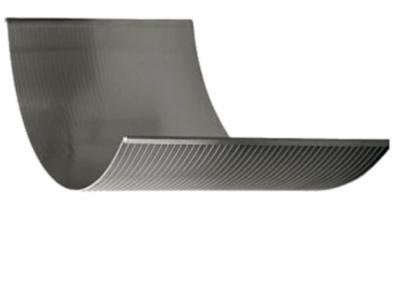 China SUS304 3000mm Length Wedge Wire Sieve Bend Screen Stainless Steel for sale