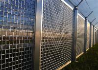 China Stainless Steel 4ft 3mm Hole Woven Mesh Screen For Protection for sale