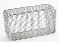 China 100mm Height AISI 302 Wire Mesh Storage Baskets , Mesh Basket Closet Organizer for sale