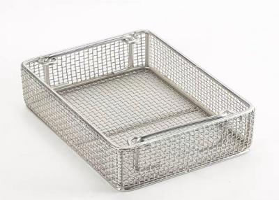 China 100mm Height AISI 302 Wire Mesh Storage Baskets , Mesh Basket Closet Organizer for sale