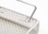 China 100mm Height AISI 302 Wire Mesh Storage Baskets , Mesh Basket Closet Organizer for sale