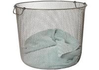 China Rectangular 370mm Lengh 250mm Width Wire Mesh Storage Baskets With Handle for sale