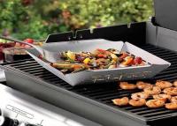 China Perforated 13.8 Inch Stainless Steel 304 Grill Basket For Vegetables for sale