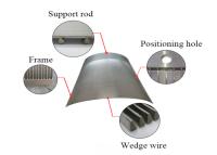 China STD Filter ID 222mm Sieve Bend Screen High Strength For Fish Diversion for sale