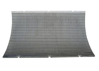 China 3m Length 0.4mm Sieve Bend Screen , Wedge Wire Filter Element For Distilling for sale