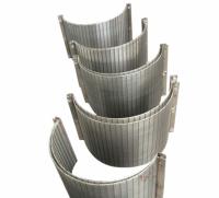 China Curved 1.5mm Wire 0.3mm Slot Profile Wire Screen For Aggregate for sale