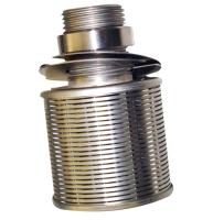 China Stainless Steel Wedge Mesh Winding Filter Element Wedge Wire Filter Self Cleaning for sale