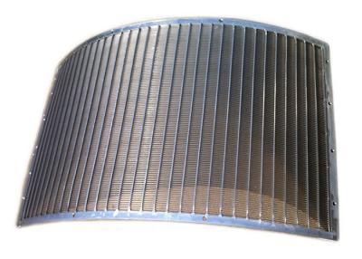 China Rectangle SUS 304 Length 2000mm Wedge Screen Filter , Mine Vibrating Screen for sale
