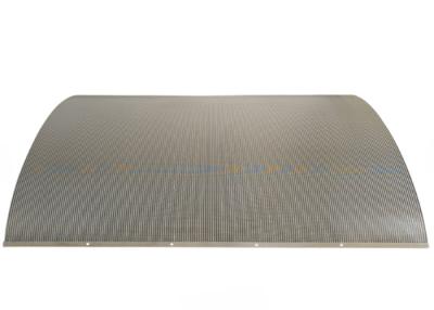 China High Strength V Shape SS316 0.02mm slot Wedge Screen Filter For Refining for sale