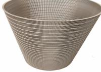 China High Strength 30mm Width AISI 304 Wedge Wire Strainer Rectangular for sale