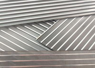 China High Precision SUS 316 0.25mm Slot Wedge Wire Filter Element Flat for sale