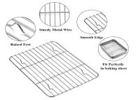 China Grill Tray Rack Oven Grill Rack Kitchen Stainless Steel Picnic BBQ Food Basket for sale
