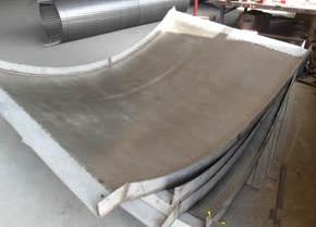 China Stainless Steel 316 Filtration Wedge Wire Curved Panels Screen Sieve Bend Screen for sale