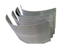 China 2 Meters 304 Sieve Bend Screen , Wedge Wire Filter Element For Filtering for sale