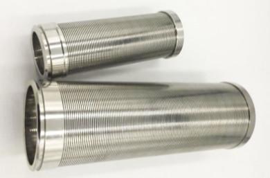 China Stainless Steel Flow Sand Wedge Wire Filter Element Around Wire Sieve for sale