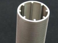China 0.1mm Slot Wedge Wire Filter Element Low Carbon Galvanization Stainless Steel Structure for sale