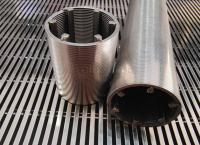 China 0.1mm Slot Wedge Wire Filter Element Low Carbon Galvanization Stainless Steel Structure for sale