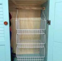 China Home Custom 6mm Wire Mesh Storage Baskets For Wardrobe Drawer for sale