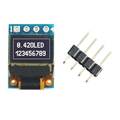 China PCBA 0.42 Inch PMOLED Display Module,  72X40 Resolution,  IIC/SPI Interface,  SSD1315 Driving IC for sale