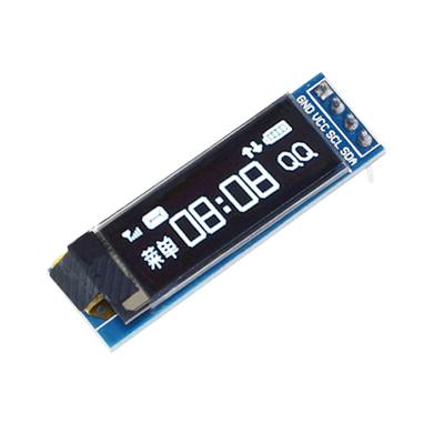 China 0.91 Inch PMOLED Display With PCBA,  128x32 Resolution,  4 Pins I2C Interface , Driving IC SSD1306 for sale