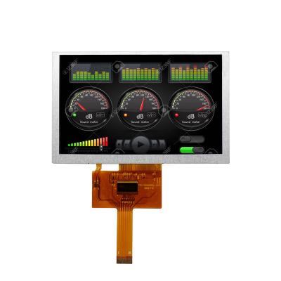 China 5 Inch LCD TFT Display Panel,  800x480 Resolution , 20PINS LVDS Interface , 1200cd/M2 for sale