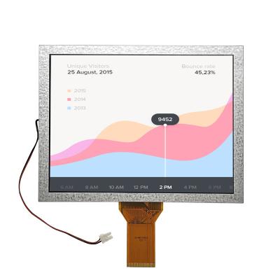 China 8 Inch TFT Display,  800x600 Resolution , 50 PINS 24bit RGB Interface 500cd/M2 High Brightness for sale