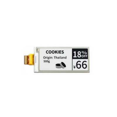 China 2.9 Inch Digital Paper Display 128X296 Wide View Angle Lower Consumption SPI Interface for sale