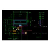 China STN Blue Lcd Display Module,  1.7 Inch 128X32 Dots Driving ICST7567 1/33DUTY 1/6BLAS for sale
