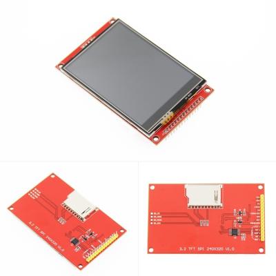 China 3.2 Inch Tft  color display ,  240x320 Resolution , 14 Pins 4 Wire SPI Interface for sale