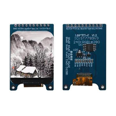 China TFT Display Module 1.69 Inch  240x280 SPI Driving IC ST7789V for sale