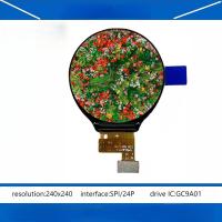 China 1.09 Inch TFT Circular LCD Screen 1.1 Inch Color Screen Serial Port SPI 240x240 For Smart Watches And Industrial for sale