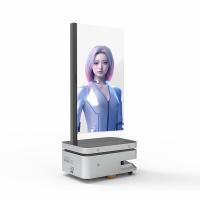 China 55 Inch Mobile AI Digital Human Transparent Screen 1920*1080 Resolution 400 Nits   Oled Transparent Oled Panel for sale