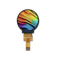 China 0.9 Inch Round TFT Display LCD Screen with 128x128 Resolution and 350cd/m2 Brightness ST7735 Driver for sale