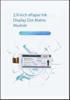 China 2.9 inch E-paper Display with 128x296 Resolution and 3-wire SPI/4-wire SPI Interface for sale